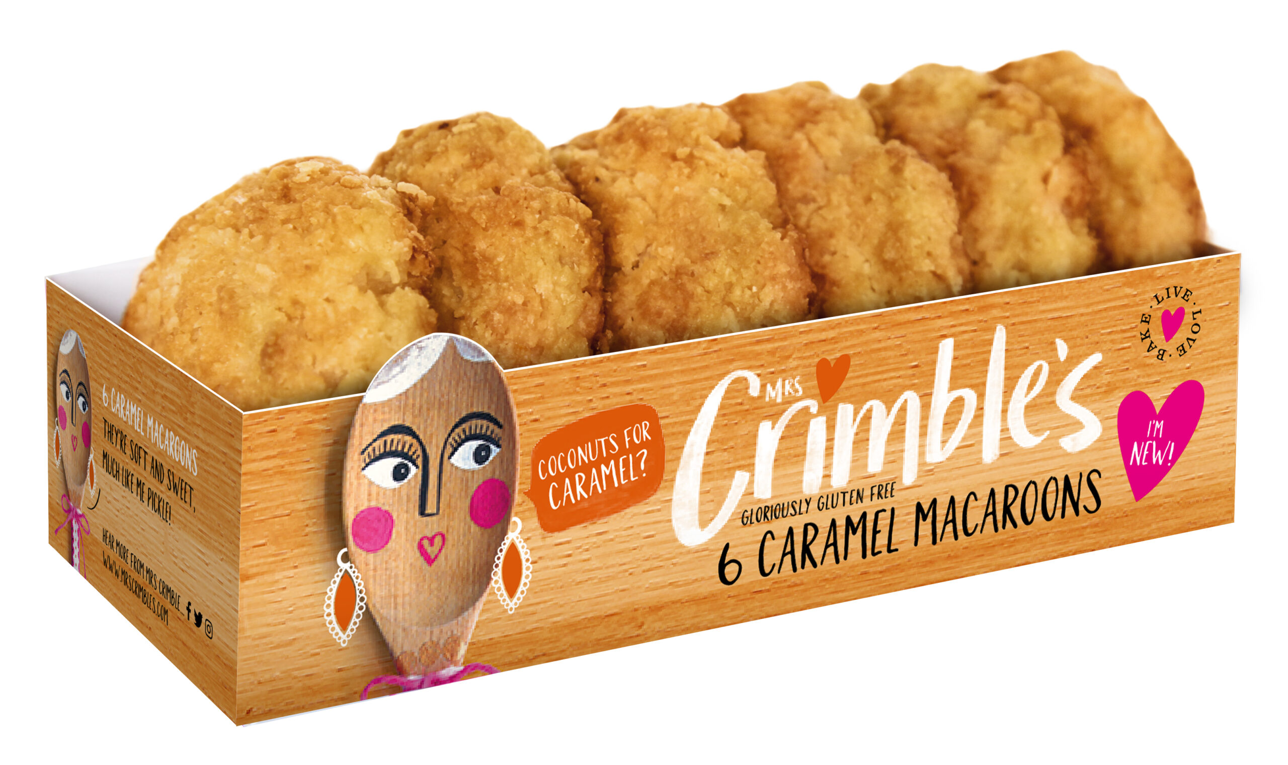 6 BIG CARAMEL MACAROONS – Mrs Crimbles