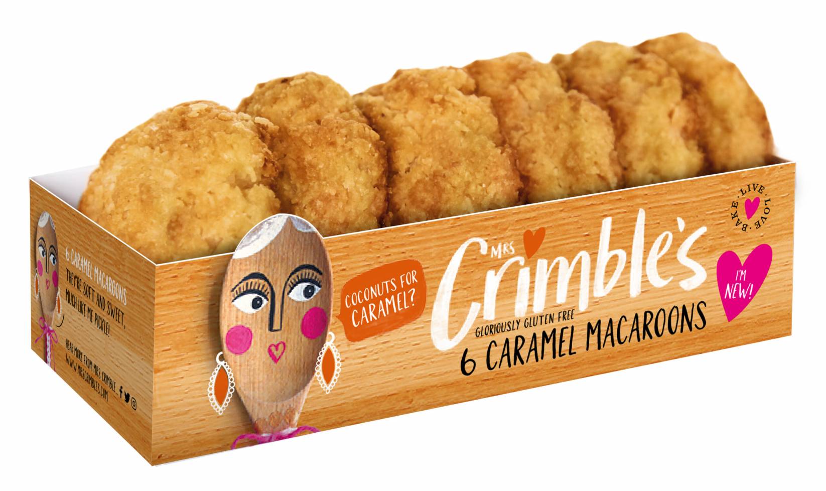 6 BIG CARAMEL MACAROONS – Mrs Crimbles